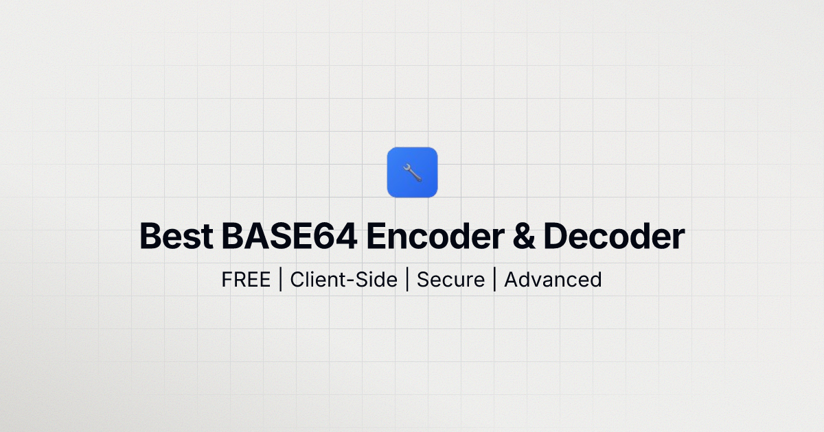 Base64 Encoder/Decoder - Encode & Decode Base64 Strings