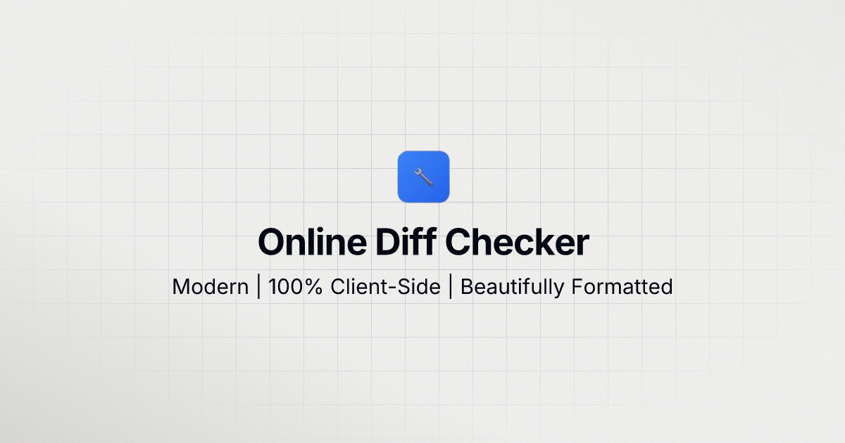 Free Online Text Diff Checker - GitHub Style Diff Viewer