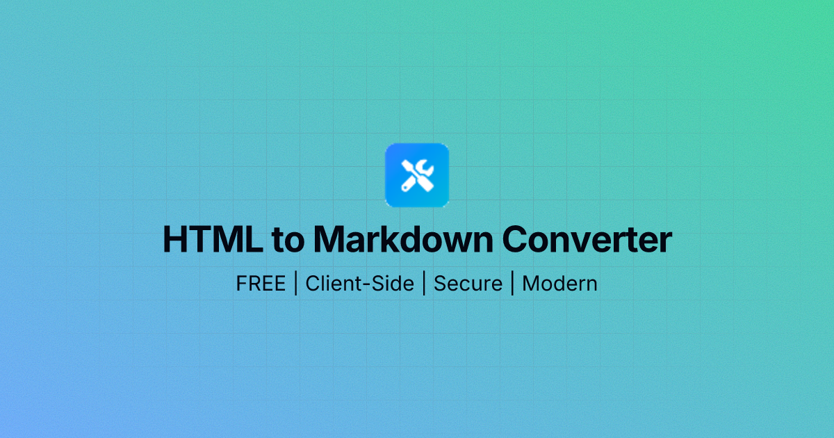 Free HTML to Markdown Converter with Live Preview