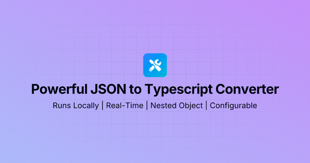 Free Powerful JSON to TypeScript Interface Converter