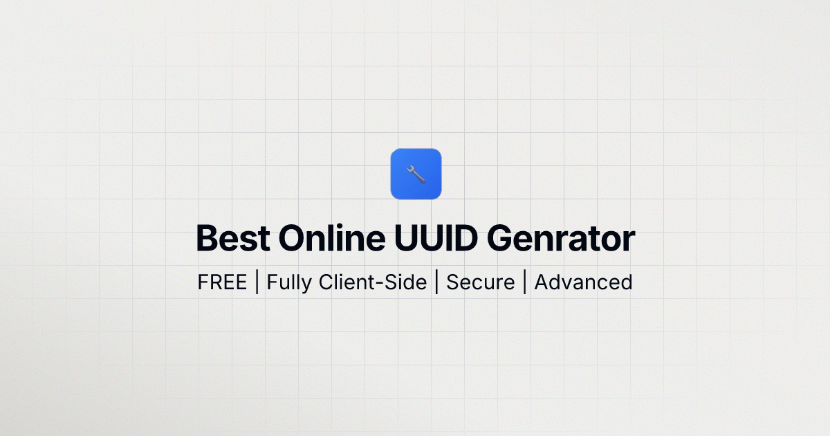Free Powerful UUID Generator - Generate UUIDs Online